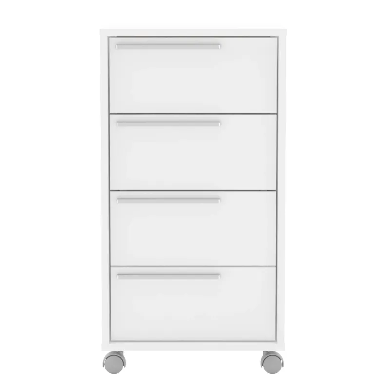DHgate.com:White 4-Drawer Mobile Office Cabinet: Keep Your Workspace ...