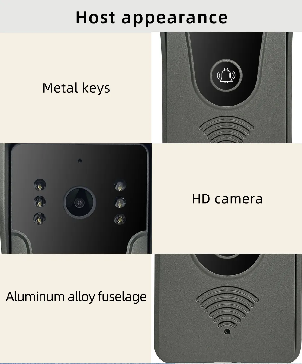DHgate.com:FHD 1080P Video Doorbell Intercom System, 4-Wire Wired Door ...