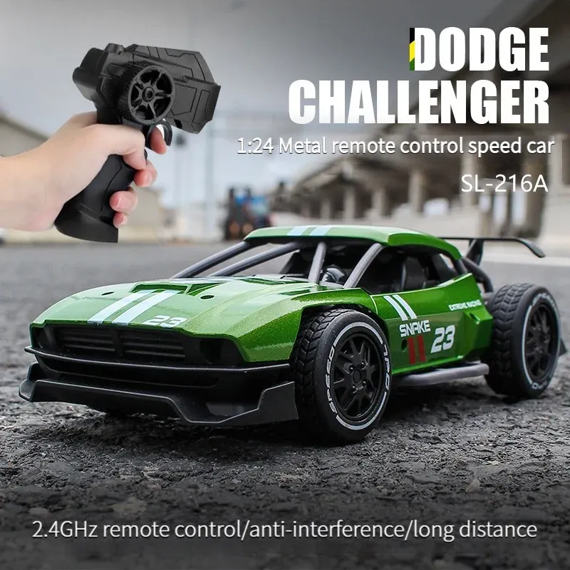 RC Car Alloy 2.4G 1:24 Scale 15 mph High Speed Drift Remote Control ...
