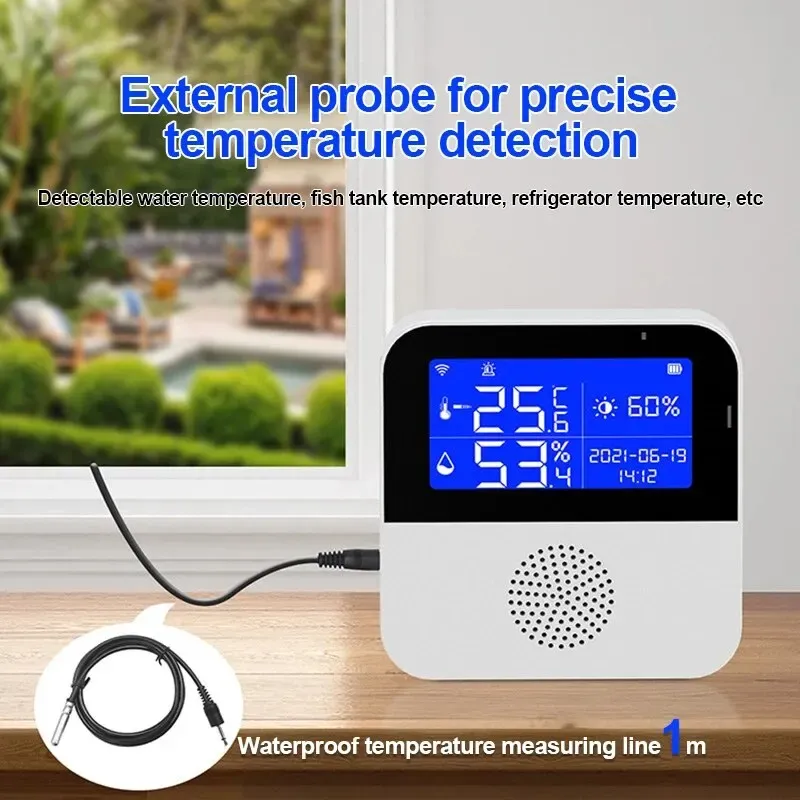 DHgate.com:Smart Home WIFI Temp & Humidity Sensor, Indoor Outdoor ...