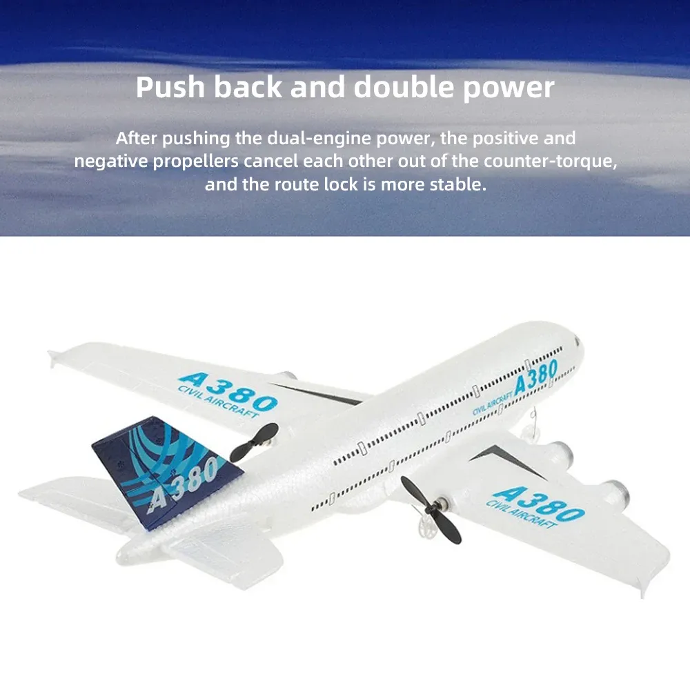 2023 A380 RC Plane 3CH 2.4G EPP Remote Control For Pc Machine, Fixed ...