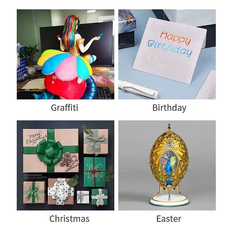 Metallic Paint Pens Markers for Cloth Glass Wood Art and Greeting Card ...