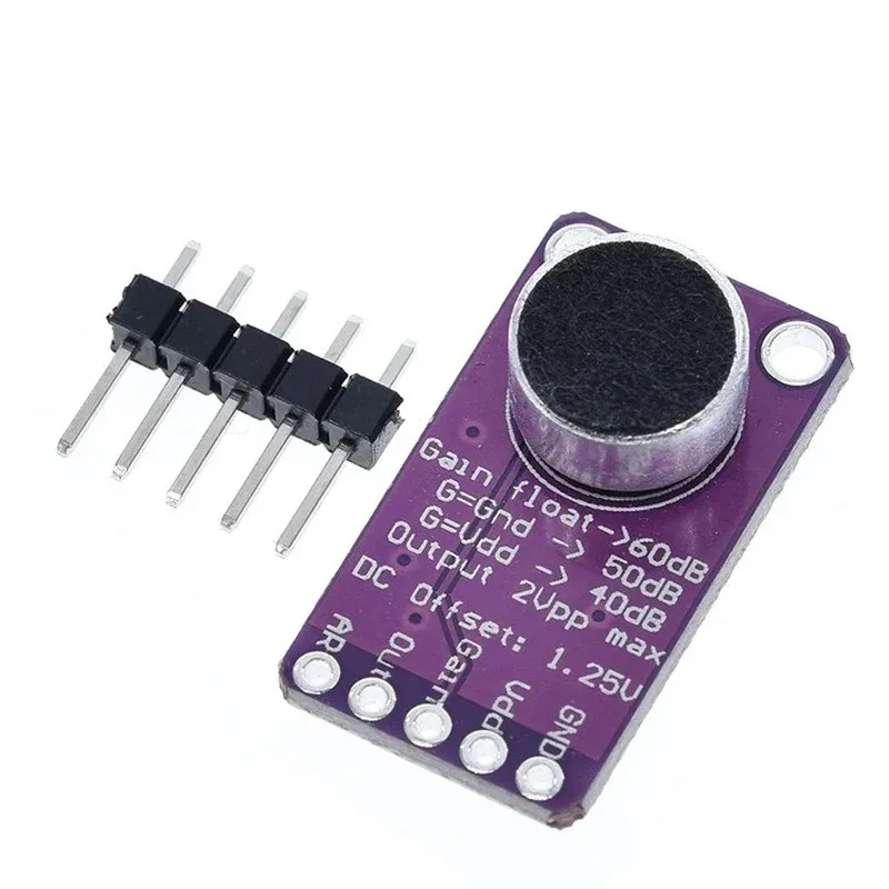 MAX9814 AGC Microphone Amplifier Module - Sound Sensor with Auto Gain ...