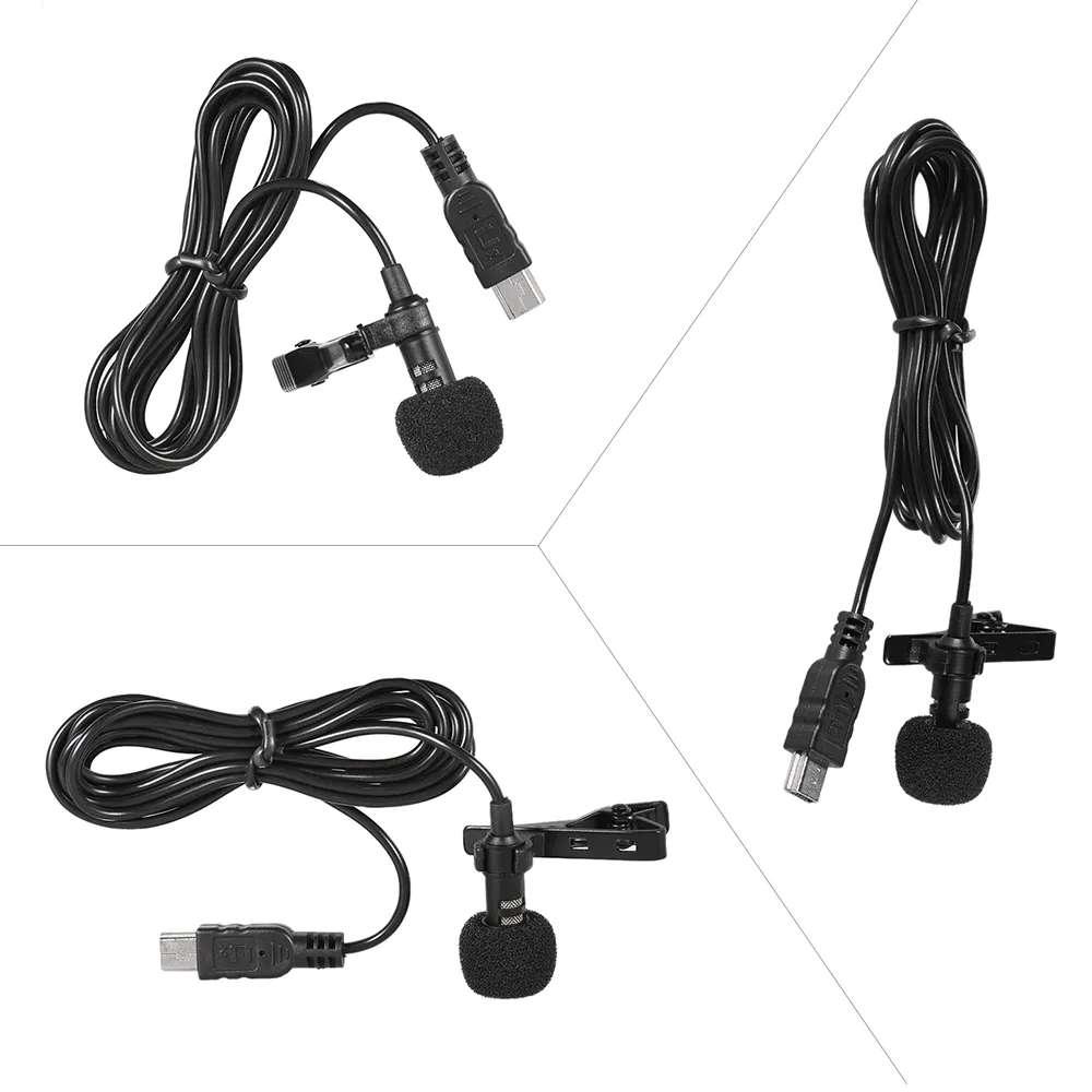DHgate.com:Professional Mini USB Collar Clip Microphone Stereo Mic for ...