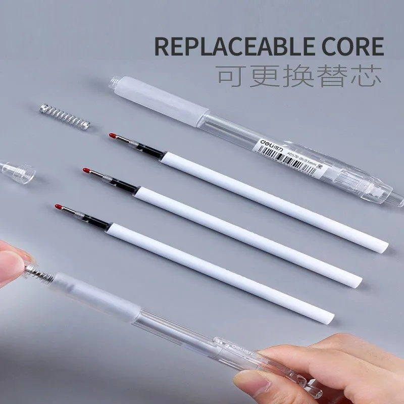 Deli 0.5mm Retractable Gel Pen Black Gel Ink Writer... From Ddmymaster ...