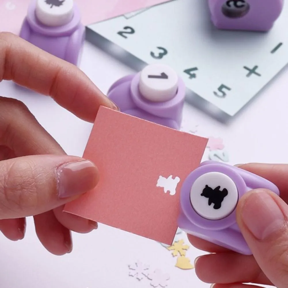Mini Paper Punches for DIY Crafts, Purple Embossing Punches for ...