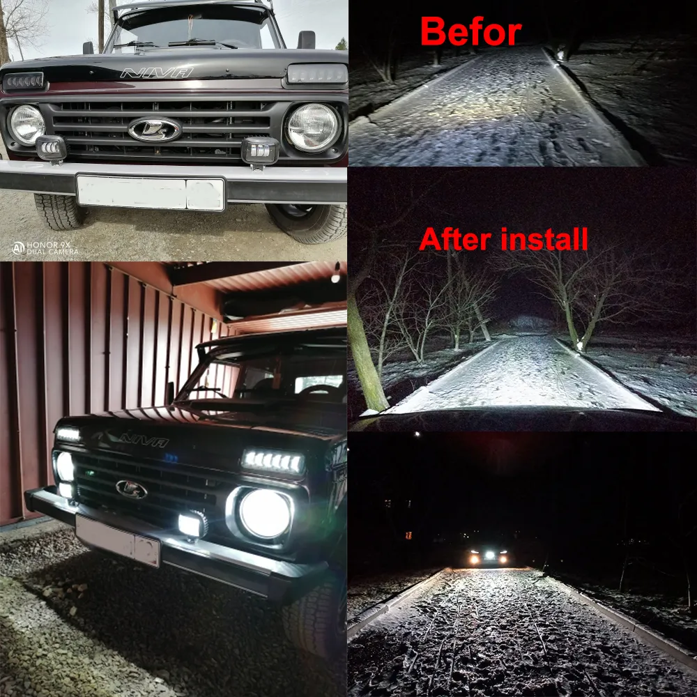 DHgate.com:Truck Led Light Bar Offroad 5 Inch LED Work Light Spot Beam ...