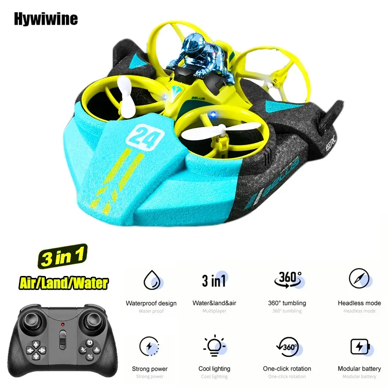 Mini 3 In 1 Hovercraft With 2.4g 4CH Remote Control Waterproof Tudello Rc Mini Drone For Kids Outdoor Airplane Toy From Ddmyhome 49.77 DHgate.Com