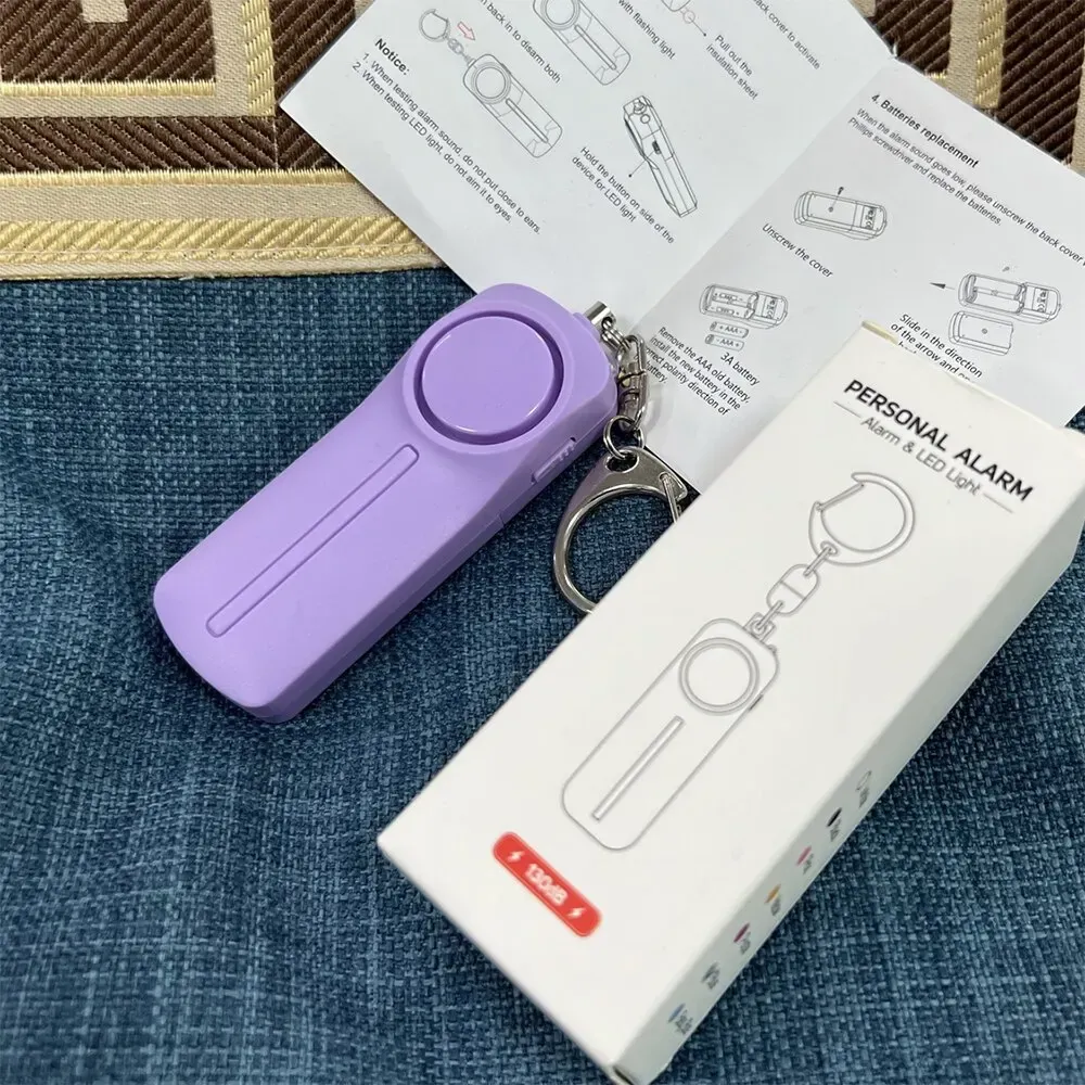 Personal Security Alarm Self Defense 130dB Loud Keychain Portable ...