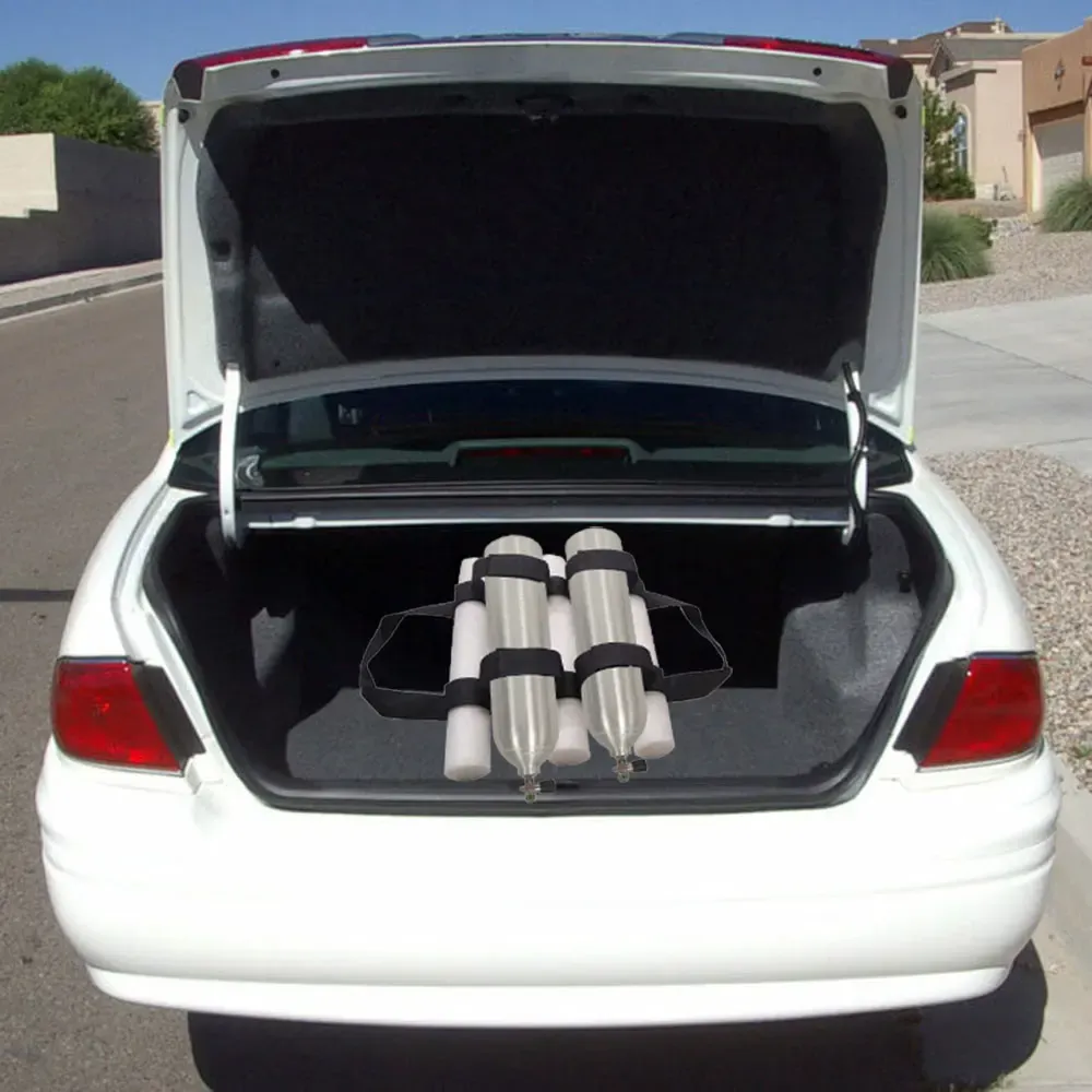Diving Tank Rack Holder for Car Trunk with UVA Flex Foam Collapsible ...