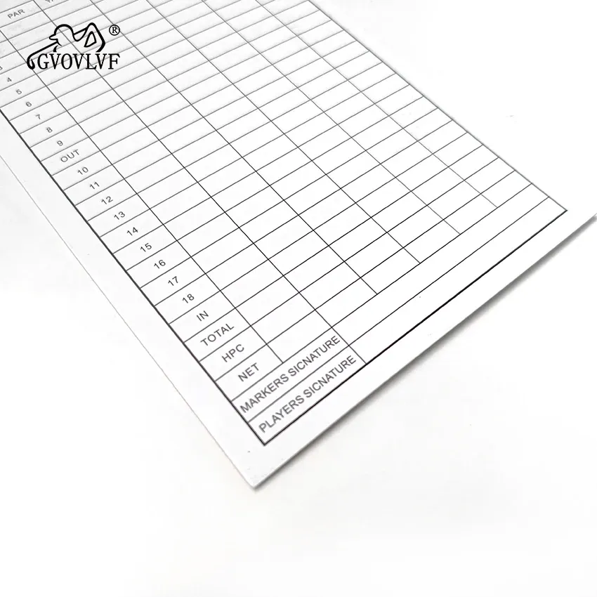 DHgate.com:20pcs Golf Scorecards for Tracking Golf Stats | Thick and ...