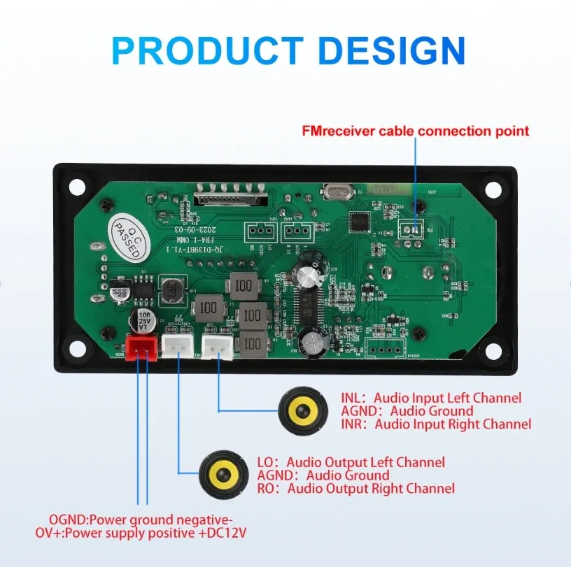 DHgate.com:Advanced Bluetooth MP3 Decoder Board: Car Audio Player with ...