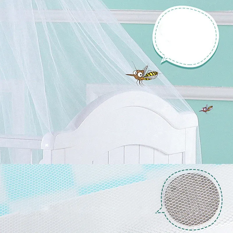 DHgate.com:Baby Bed Canopy, Round Dome Cotton Netting with Lace, Crib ...