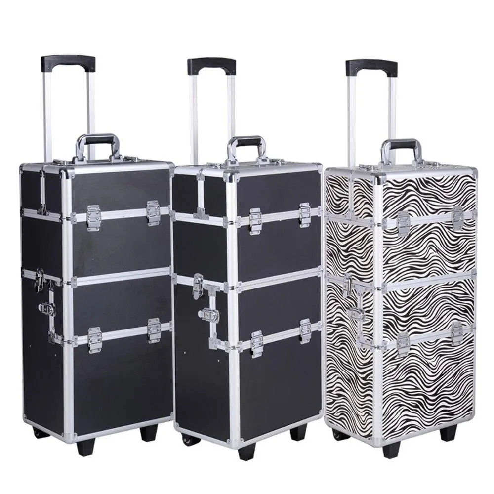 DHgate.com:Large Professional Cosmetic Case - Black Aluminum Storage ...