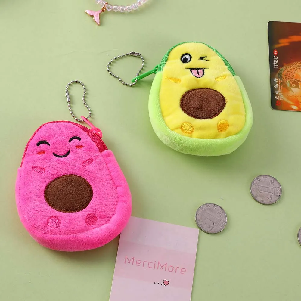 DHgate.com:Avocado Plush Mini Coin Purse for Kids: Soft Plush, Zipper ...