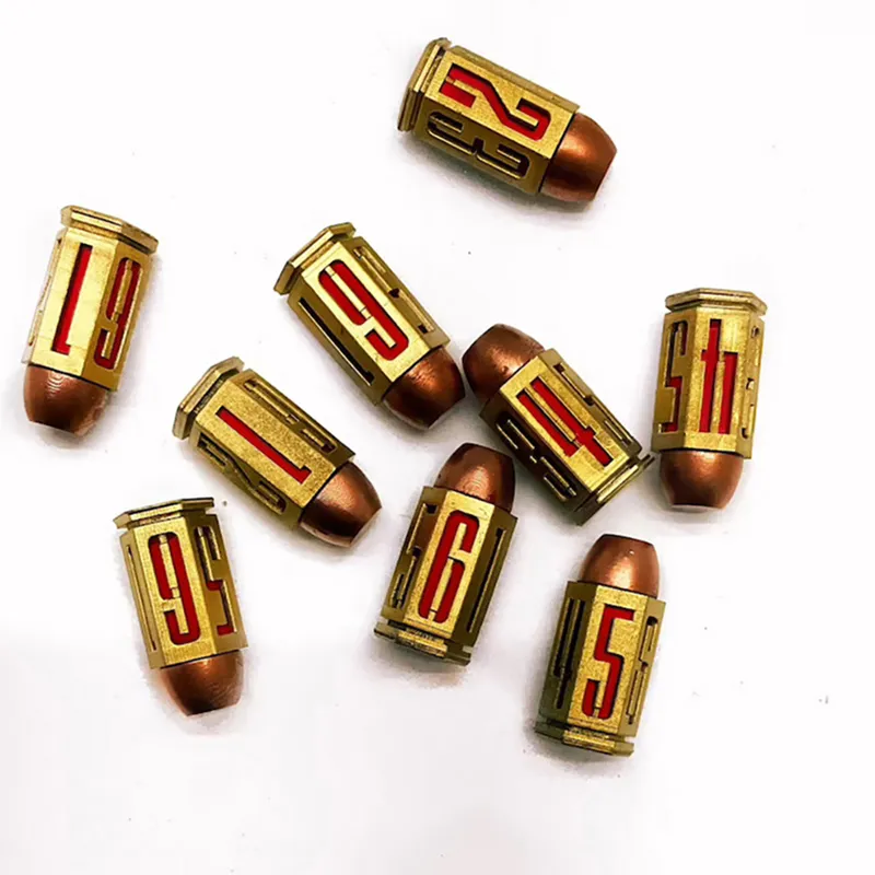 Alloy D6 Bullet Dice, 9mm, 6-Sided Digital Dice for Pub Entertainment ...