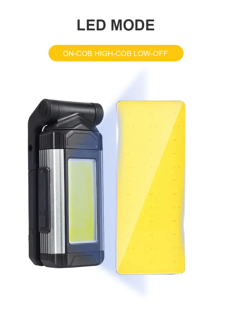 DHgate.com:400Lm Magnetic Folding Flashlight, Aluminum COB Work Light ...