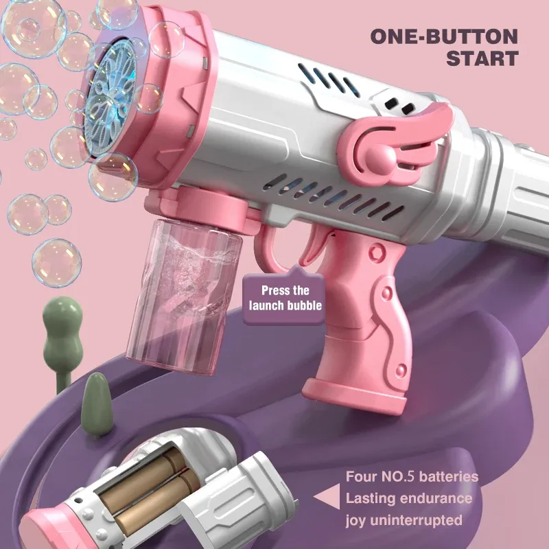 Electric bubble blasters with 10 Holes - Automatic Water Bubble Machine ...