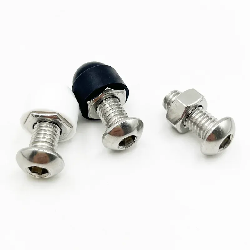 300/Protective Nut Caps Set For Car Safety: M4 M12 Black & White Hex ...