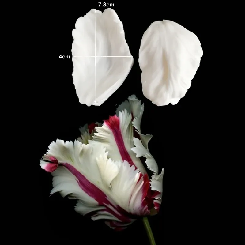 Tulip Petal Veiners Silicone Flower Molds for Fondant Sugarcraft ...