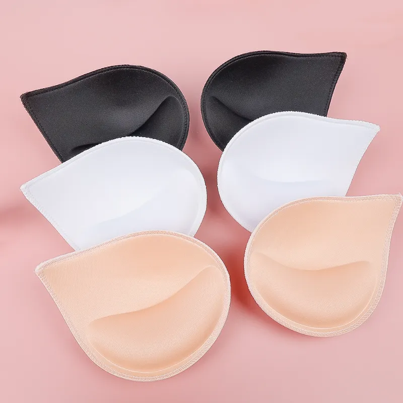 Women's Triangle Chest Cup Insert Bra Foam Pads, Round Sponge Swimsuit ...
