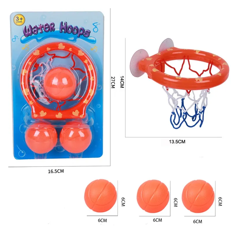Mini Basketball Bath Toys for Toddlers - Water Shooting Play Set for ...