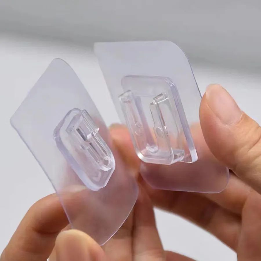 Double Sided Adhesive Wall Hooks Cable Storage Plug Holder Waterproof ...