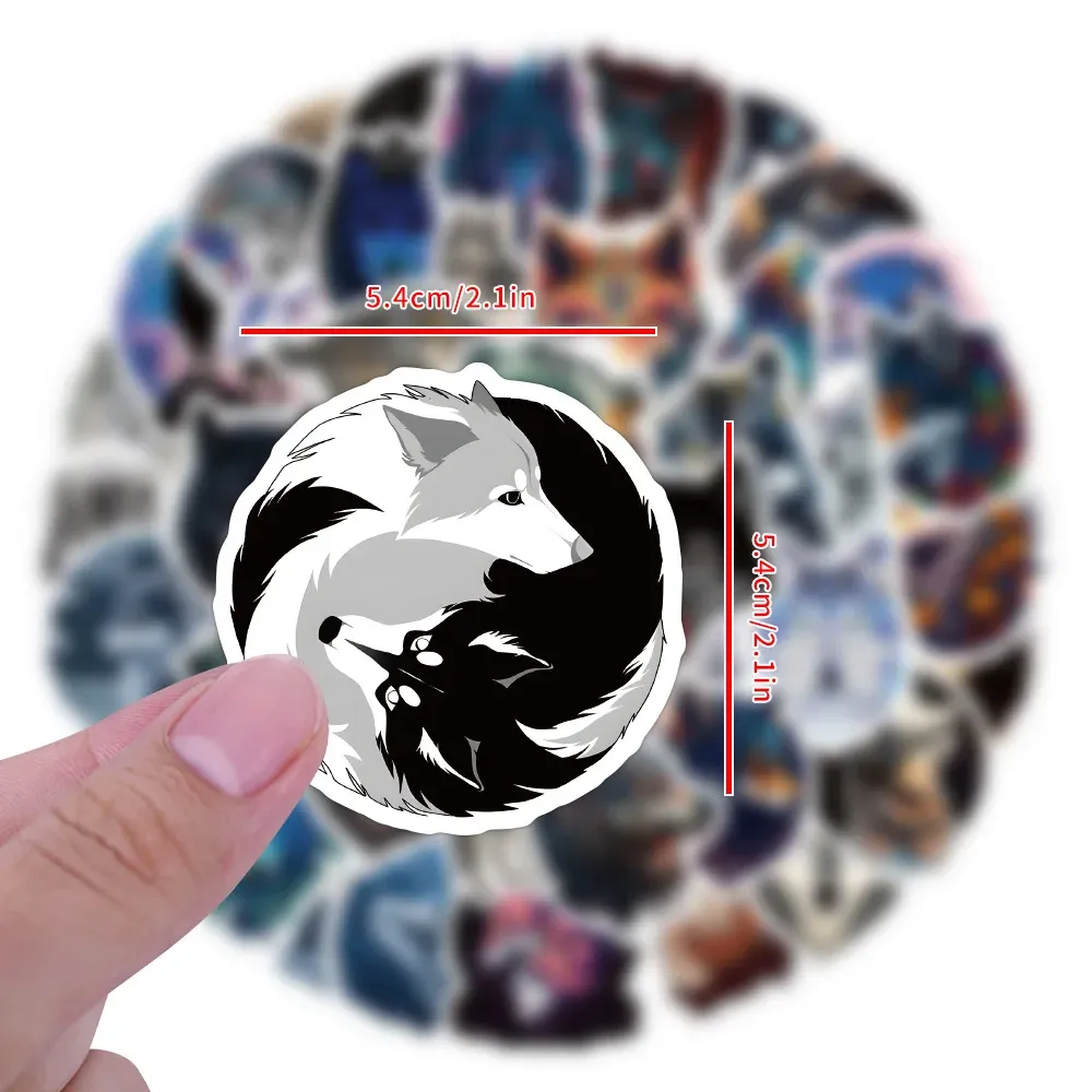 Wolf Totem Stickers Decals - 10/Waterproof Laptop, Motorcycle, Luggage ...