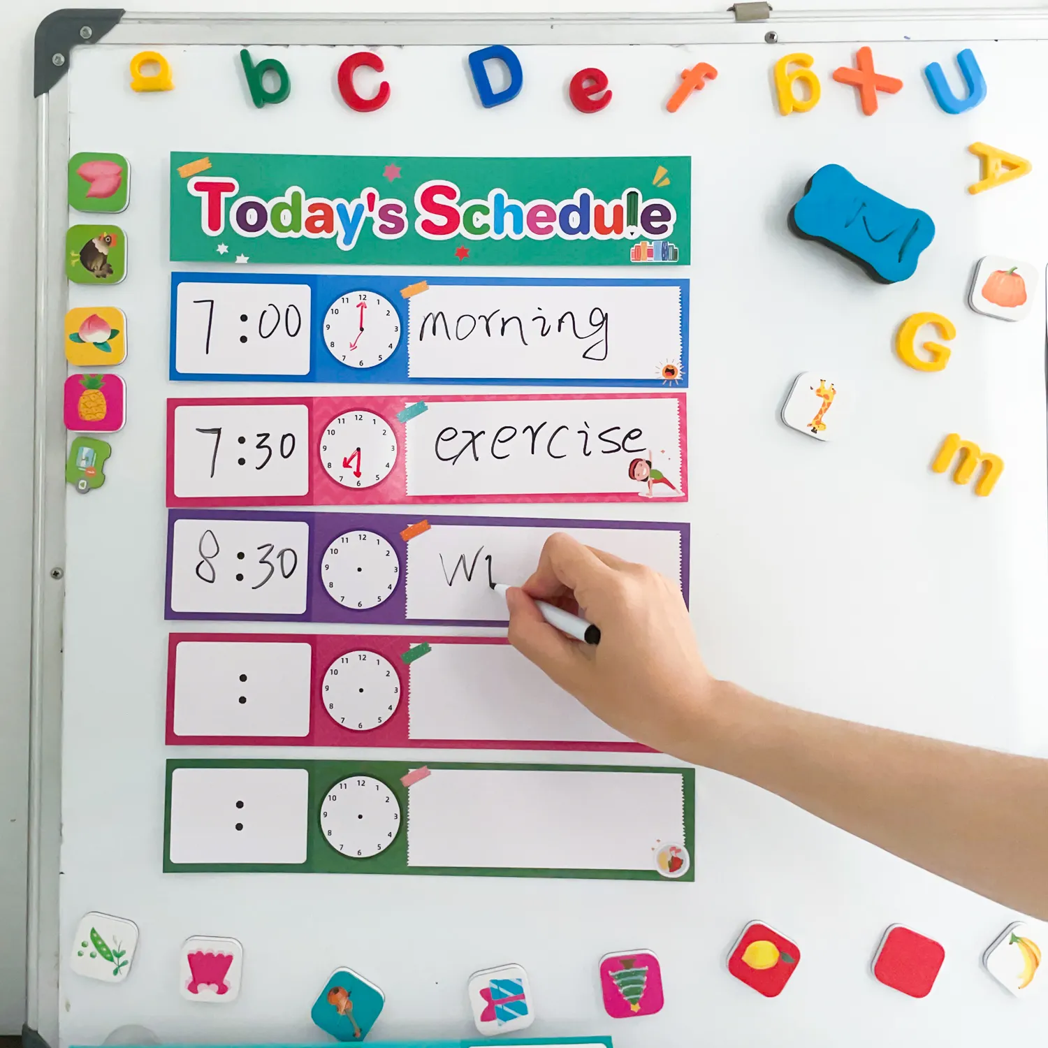Montessori DIY visual schedule autism for Toddlers - Daily Routines ...
