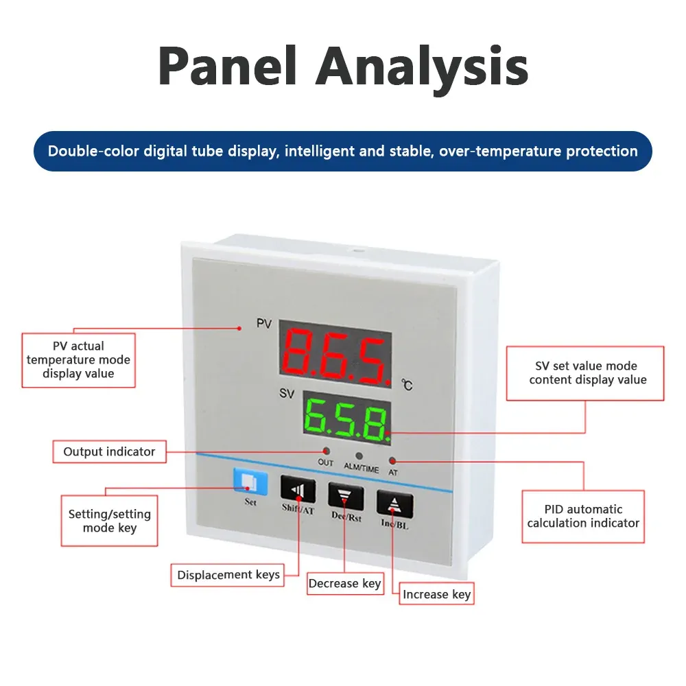 DHgate.com:2024 AC 220V Digital PID Temperature Controller Module ...