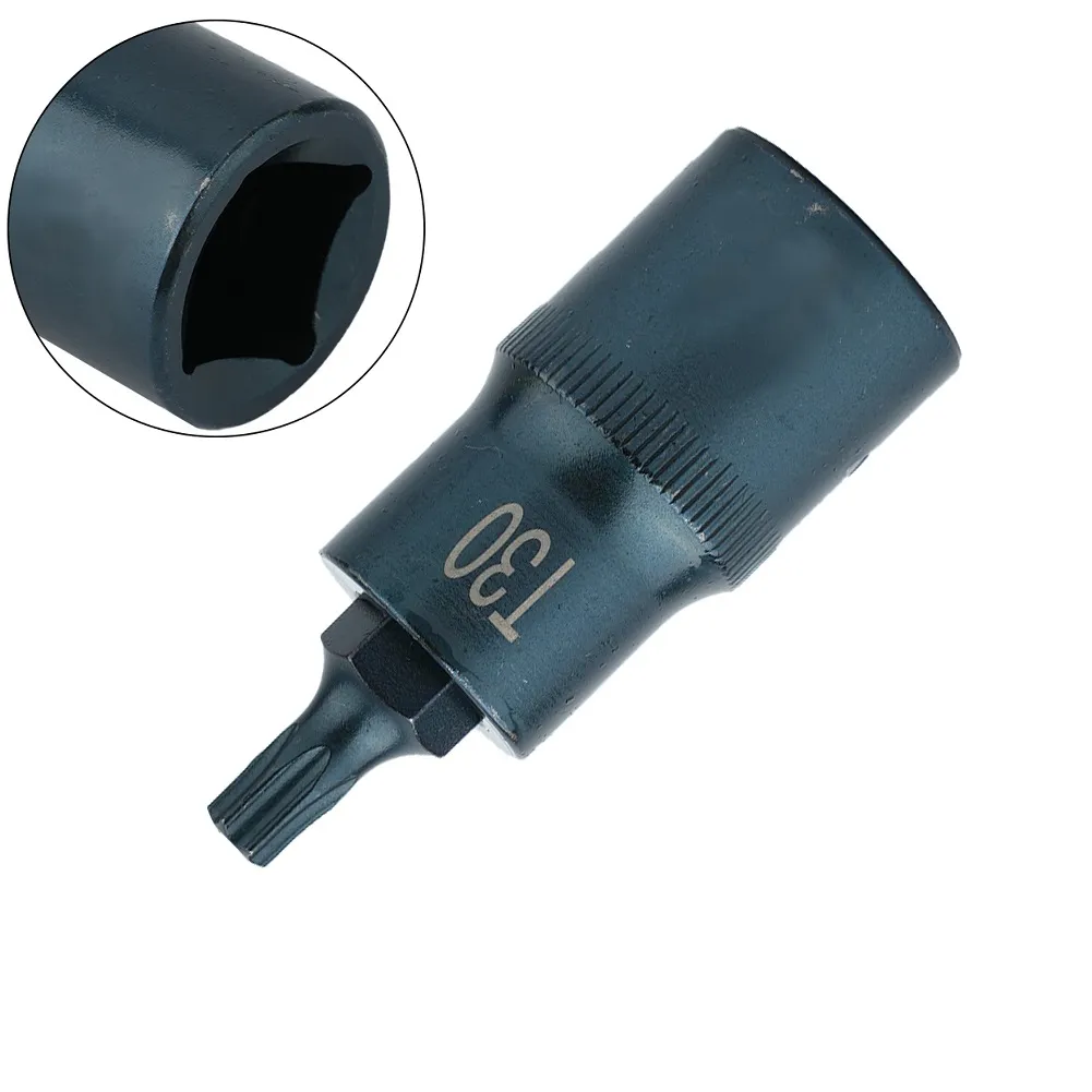 Premium Torx Screwdriver Bit Set 1/2 Inch Drive Socket Adapter T30 T70 ...