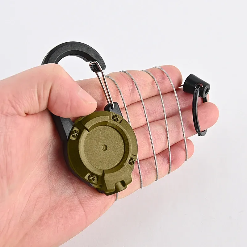 DHgate.com:2024 Tactical Retractable Keychain | Anti-Theft Outdoor ...