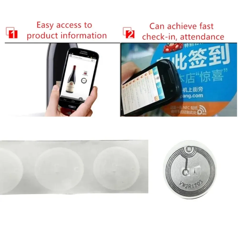 DHgate.com:Quantity NTAG215 NFC Tags 25mm Round RFID Stickers, NFC ...