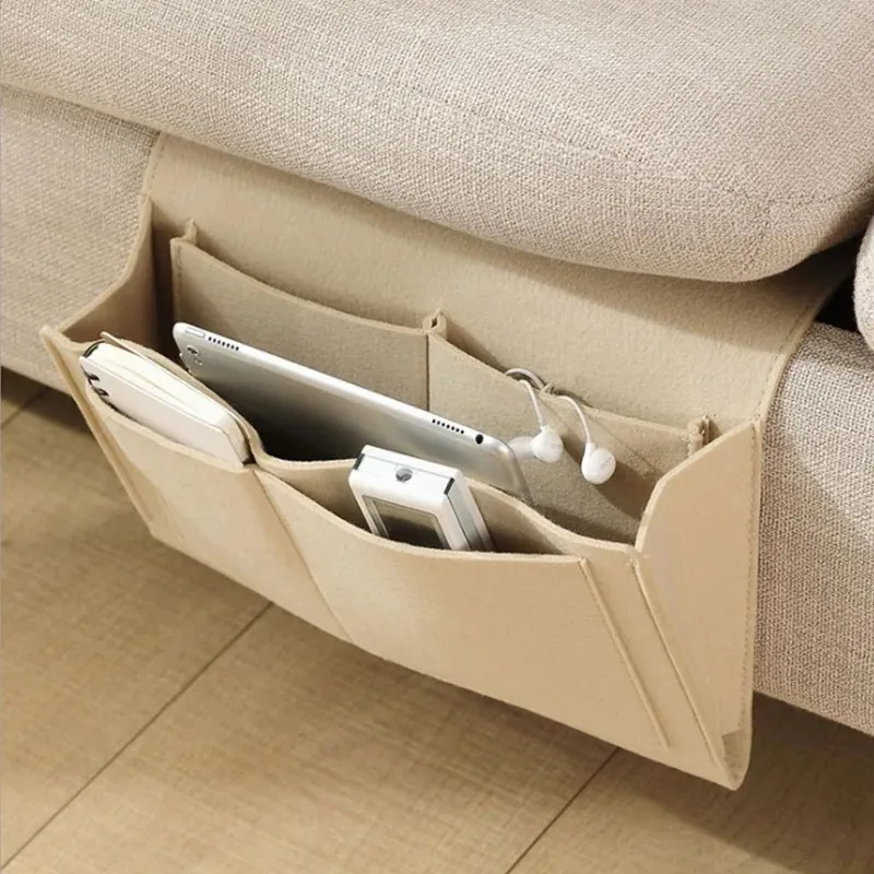 Felt bedside pocket with Remote Control Holder
