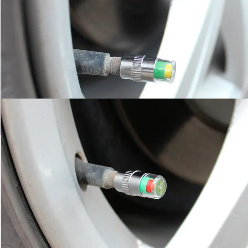 Tyre Pressure Indicator Caps: Visual Alert Valve Stem Caps - 30/32/36 ...