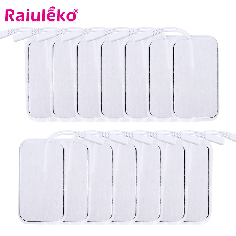 10/Silicone Gel Electrode Pads for TENS Machine with 2mm Plug Digital ...