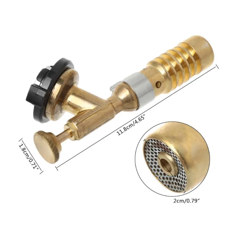 Professional High-Temp Brass Gas Torch for Soldering, Brazing, Welding ...