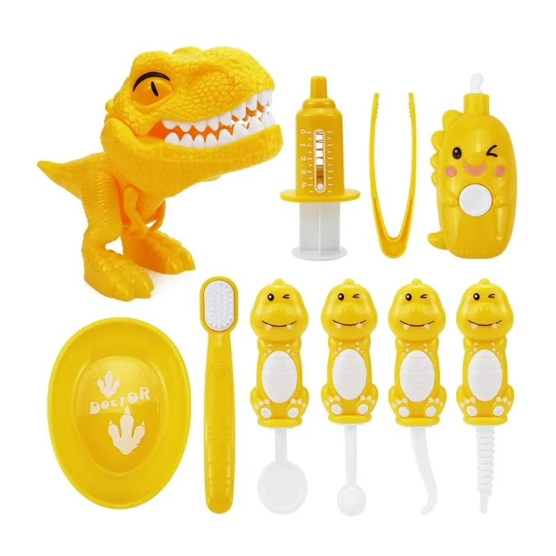 Dinosaur Dentist Play Set for Kids Toddlers with Plush Dinosaur and 10 ...