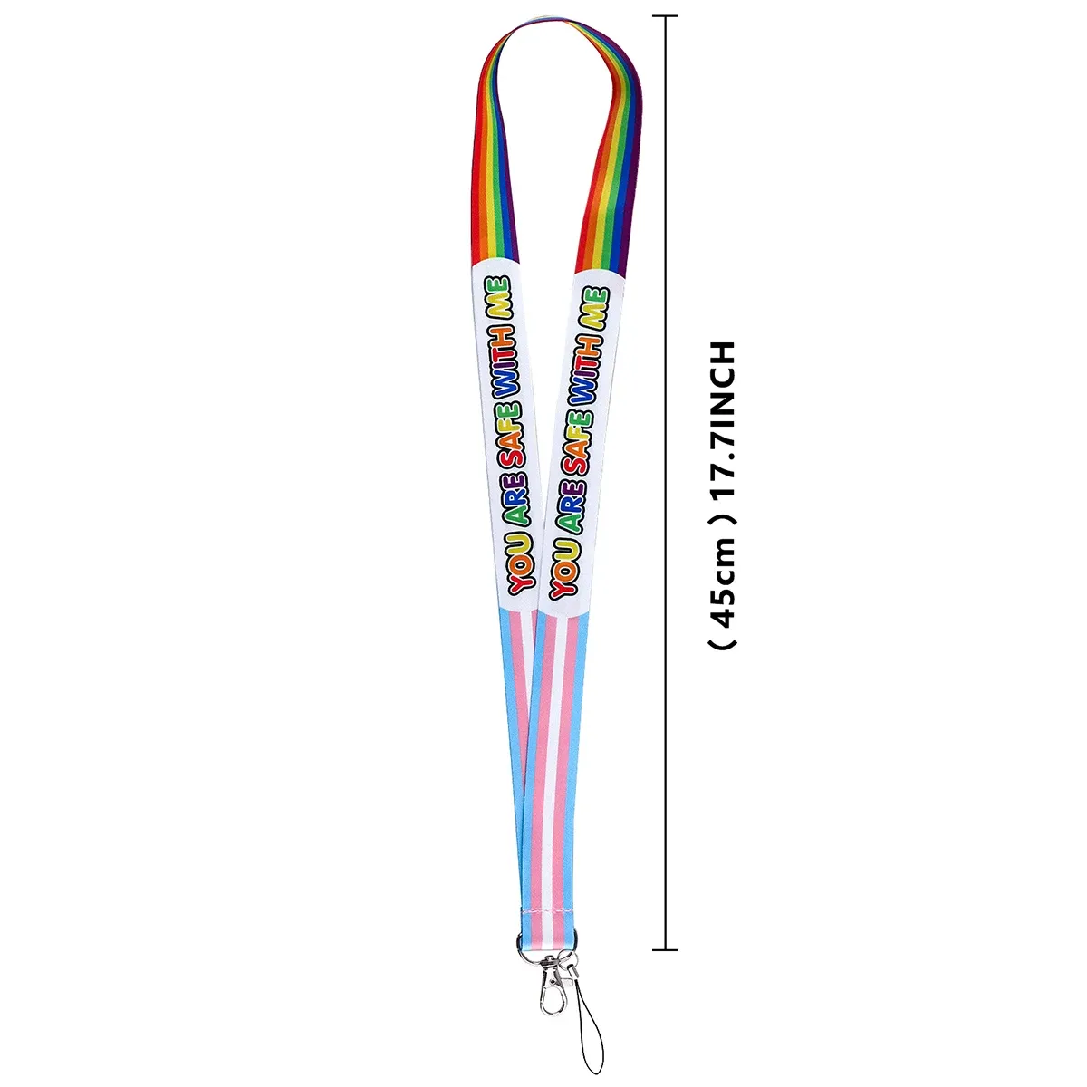 Rainbow Pride Lanyard Neck Strap for Keys ID Card Badge Holder Phone ...