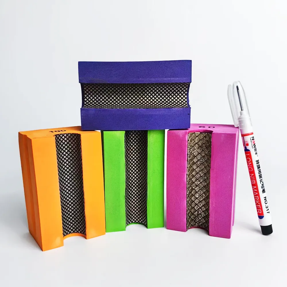 Concave Diamond Hand Polishing Pads - Glass, Tile, Ceramic Abrasive ...