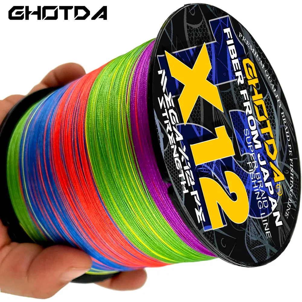 DHgate.com:GHOTDA 9X/12X Strands Braided Fishing Line PE Super 300M ...