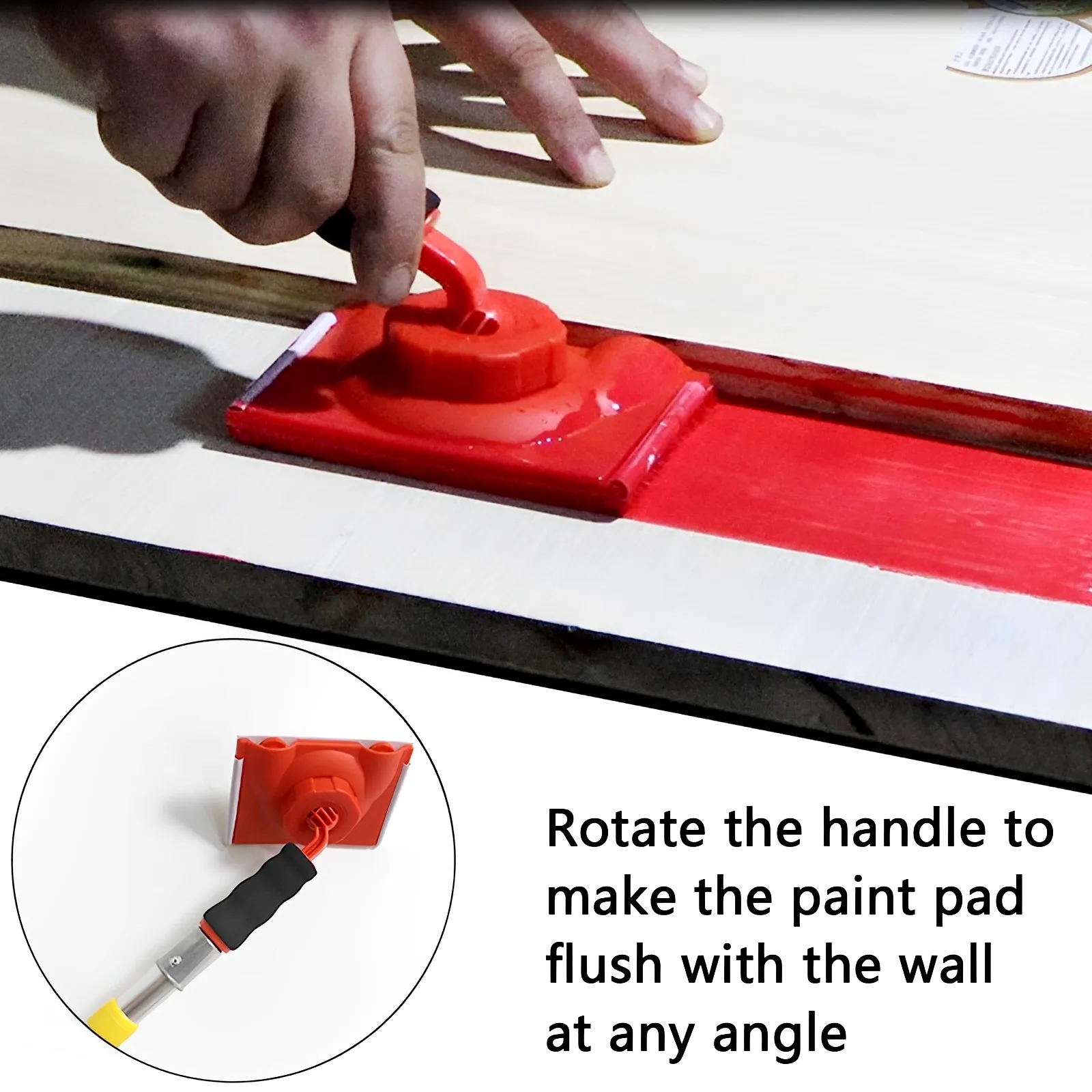 Adjustable Plastic Trim Paint Edger with Rotatable Handle for Walls ...