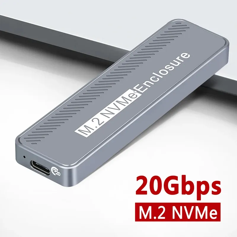 M.2 NVMe Enclosure USB 3.2 Gen 2x2 Type-C External SSD Case for NVME ...