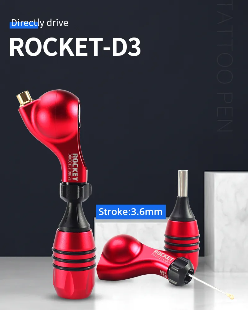 Rocket D3 Tattoo Pen - RCA Interface Rotary Tattoo Machine ...