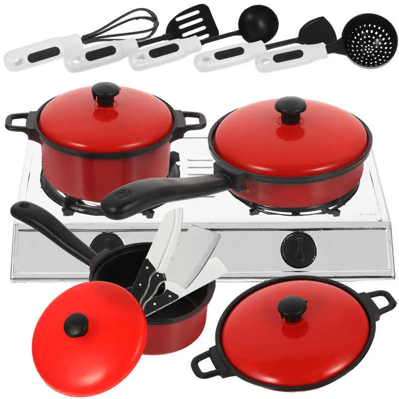 Pretend Play Kitchen: Kids' Cooking Set with Pots, Pans & Utensils ...