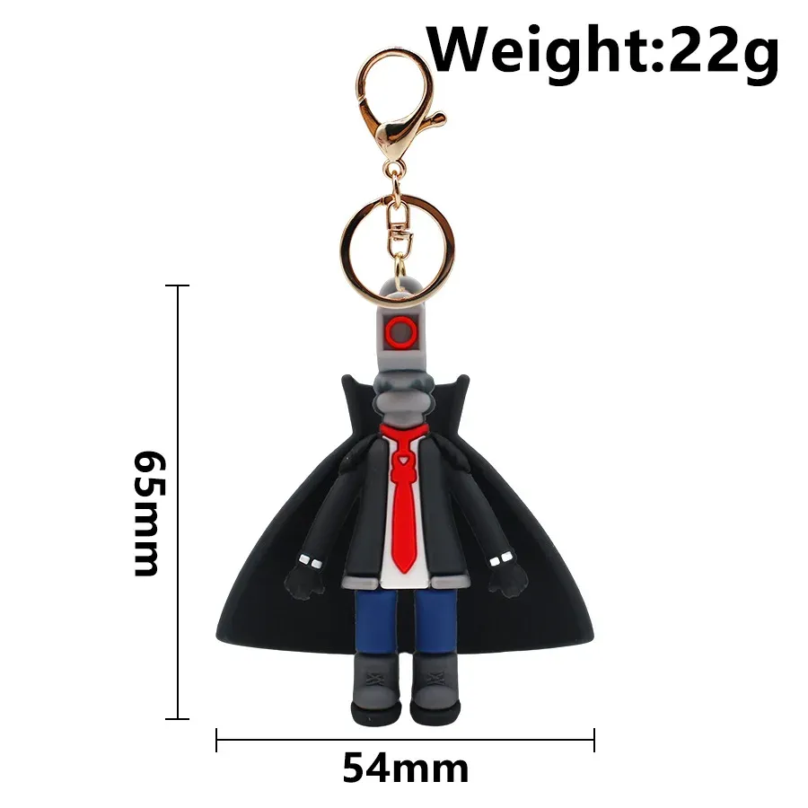 Stylish Women's Keychain PVC Keyring Figure Fun Toy Pendant For ...