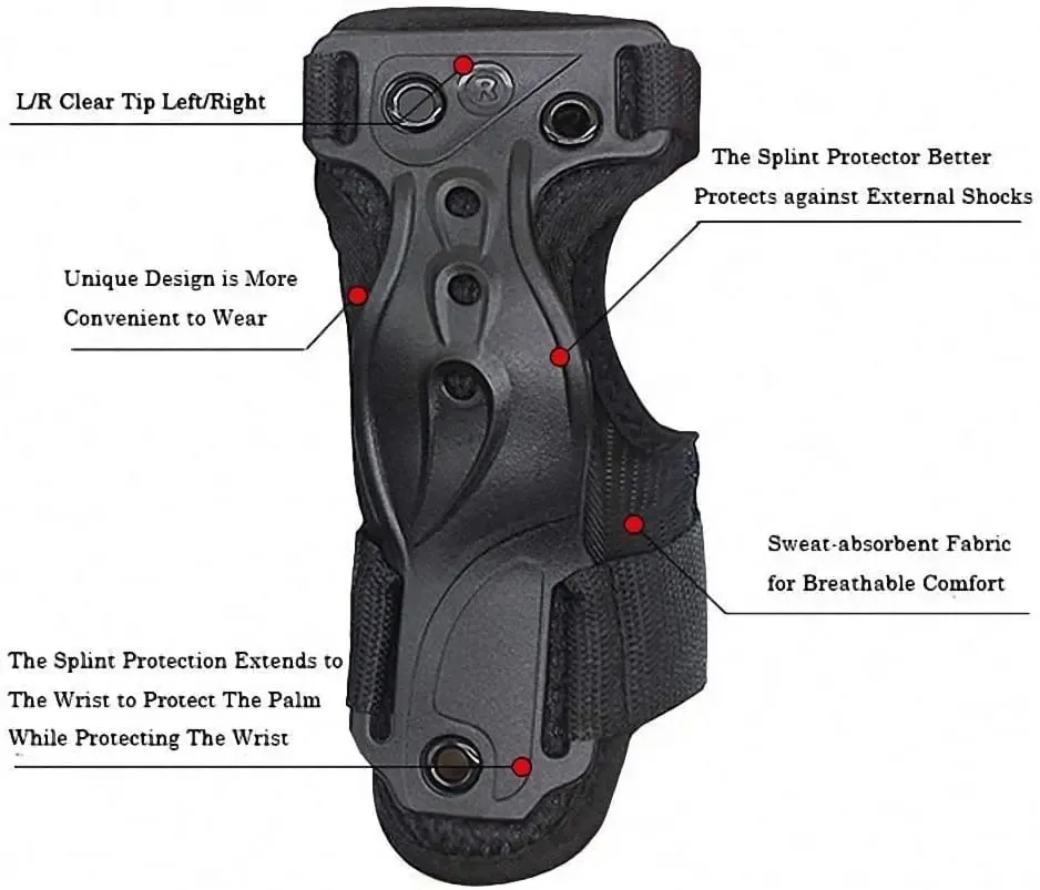 UpgradedCTHOPER Wrist Guards Gloves, Skiing Roller Skating Wrist Palms ...