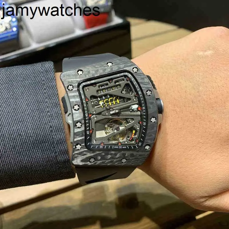 Luxury Wine Barrel Watch - Multifunctional Carbon Fiber Case, Date ...