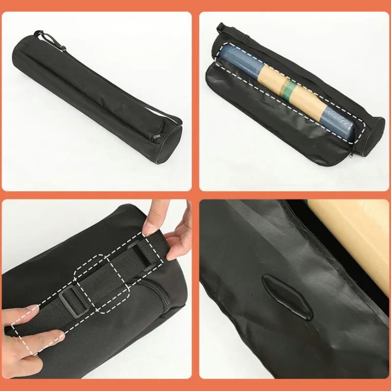 Exercise Yoga Mat Bag - Full-Zip Canvas Waterproof Yoga Mat Carry Bag ...