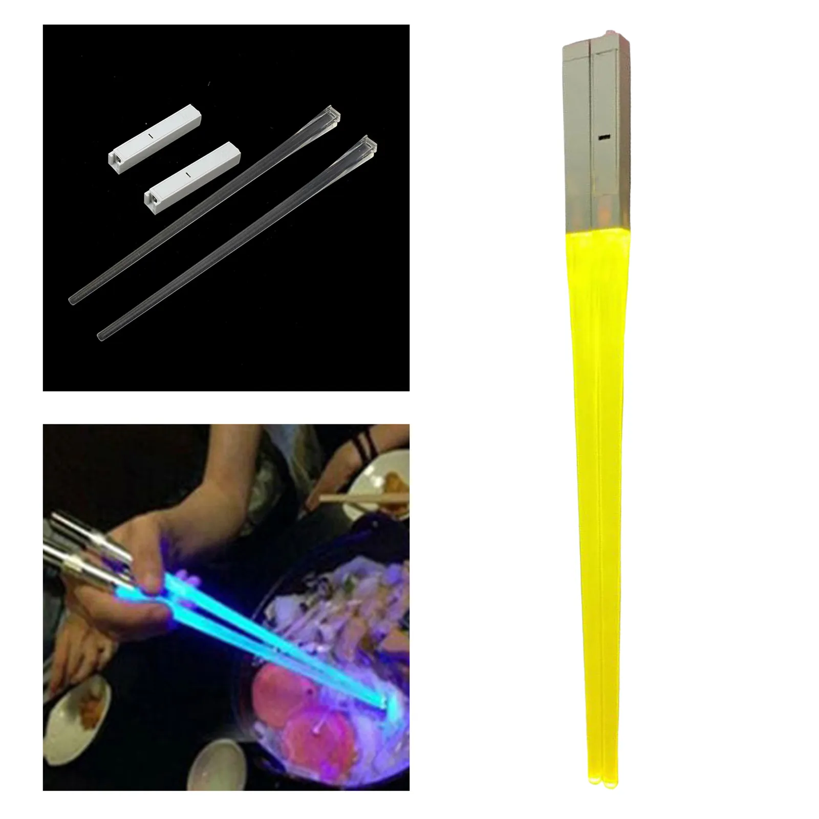 Light-Up LED Saber Chopsticks | Reusable Sushi Light Saber Chopstick ...